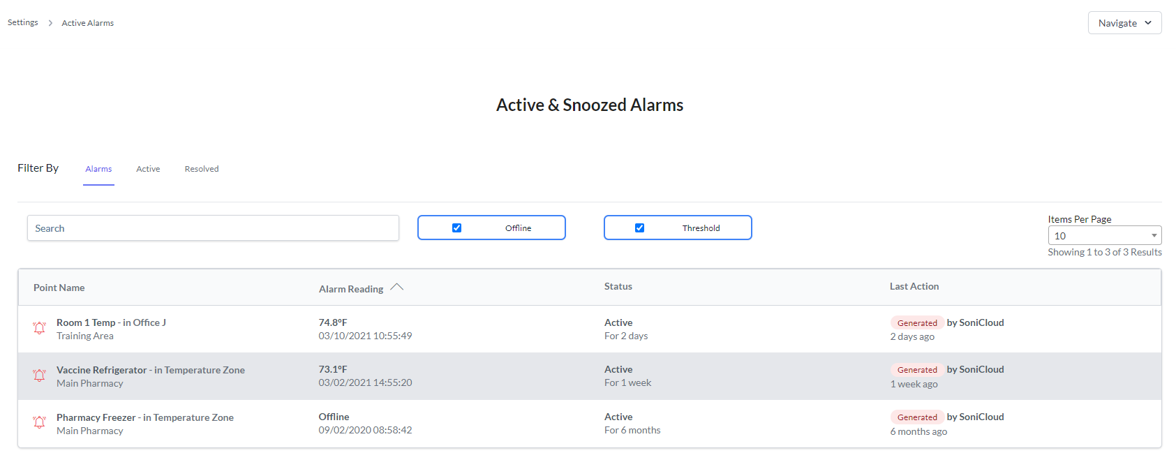 Admin User Training: Responding to and Resolving Alarms from SoniCloud ...