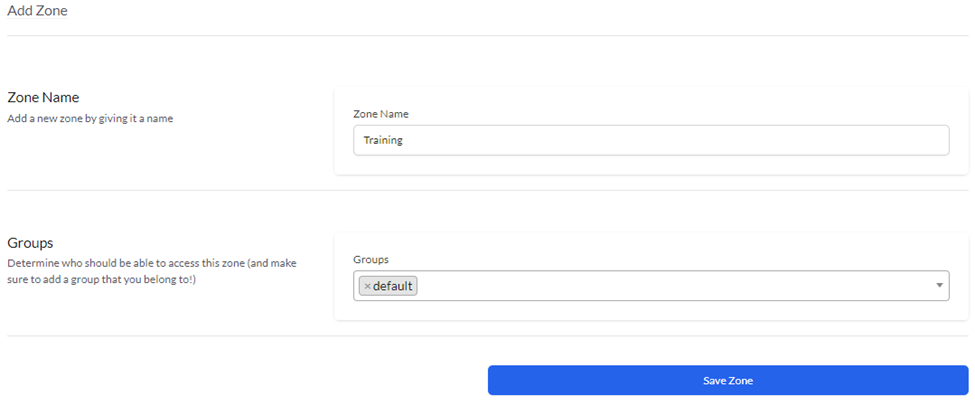 Admin User Training: Creating a Zone in SoniCloud