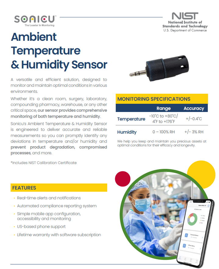 Ambient Tempurature & Humidity Sensor Data Sheet