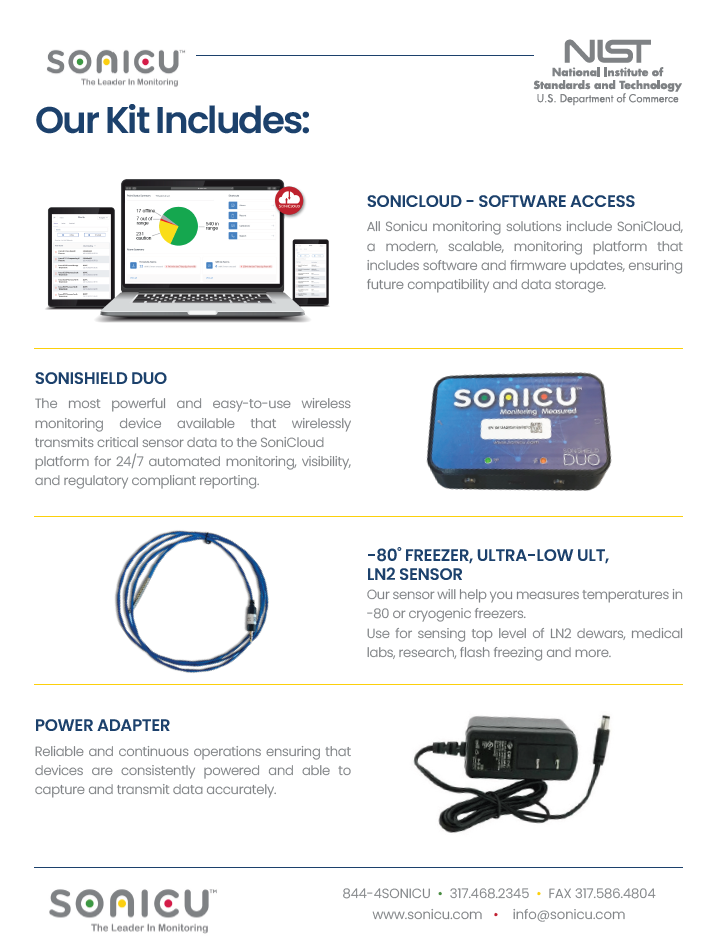 Cryogenic/Ultra Low Temperature (ULT) Sensor Data Sheet