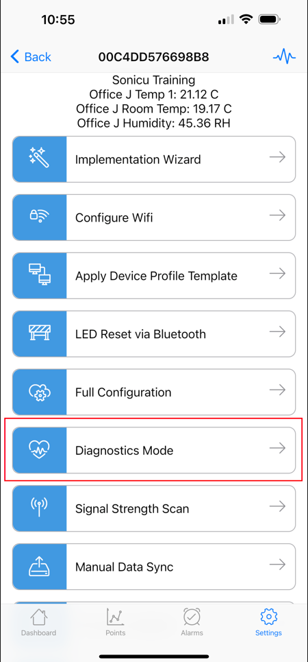 How to run Diagnostics mode to assist with troubleshooting