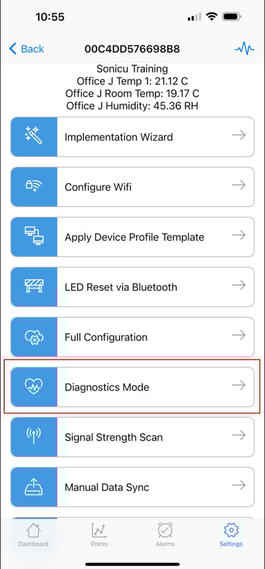 How to run Diagnostics mode to assist with troubleshooting