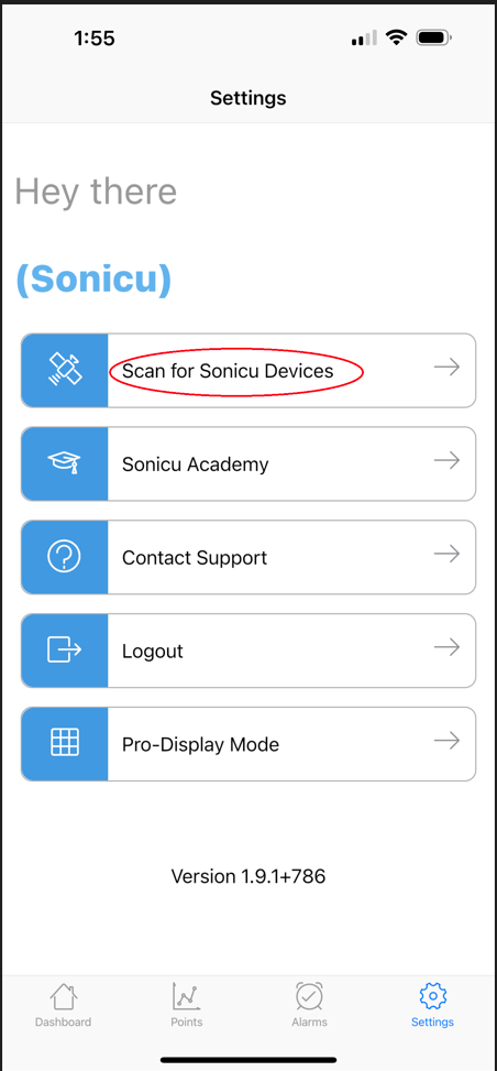 SoniShield Duo Activation via SoniCloud Mobile Implementation Wizard